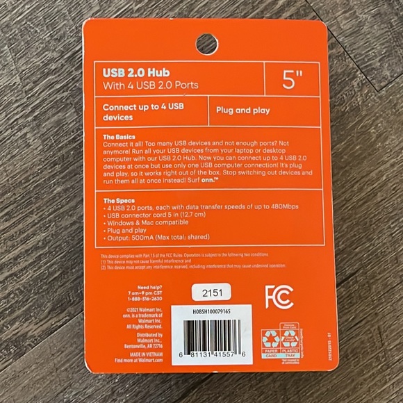 Other | Surf Onn Usb 2 Hub With 4 Usb 20 Ports | Poshmark